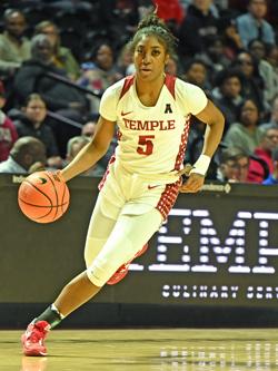 Tiarra East comes up clutch in 4th, helps lift Temple past La Salle