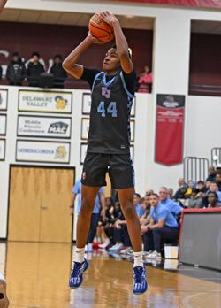 Derrick Morton-Rivera's star turn arriving for Father Judge