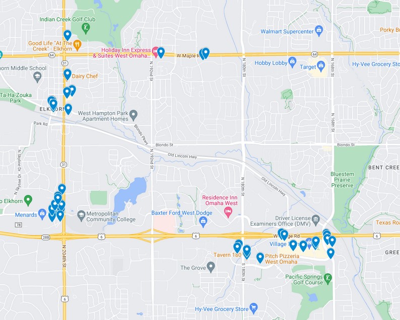 Omaha & Fremont Area Dining